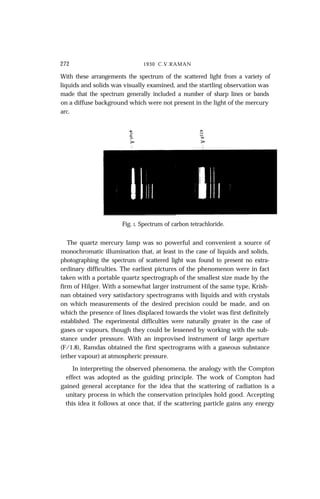 Raman cv-the-molecular-scattering-of-light-nobel-lecture | PDF