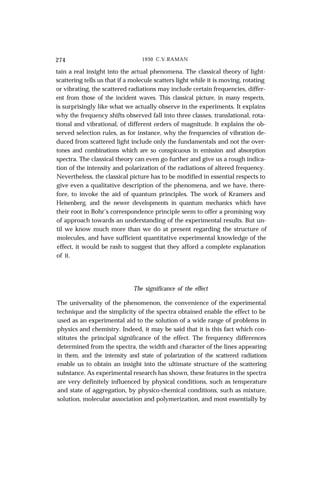 Raman cv-the-molecular-scattering-of-light-nobel-lecture | PDF