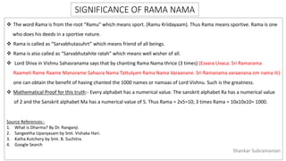 The Evolution and Significance of Rama Nama | PPTX | Hinduism ...