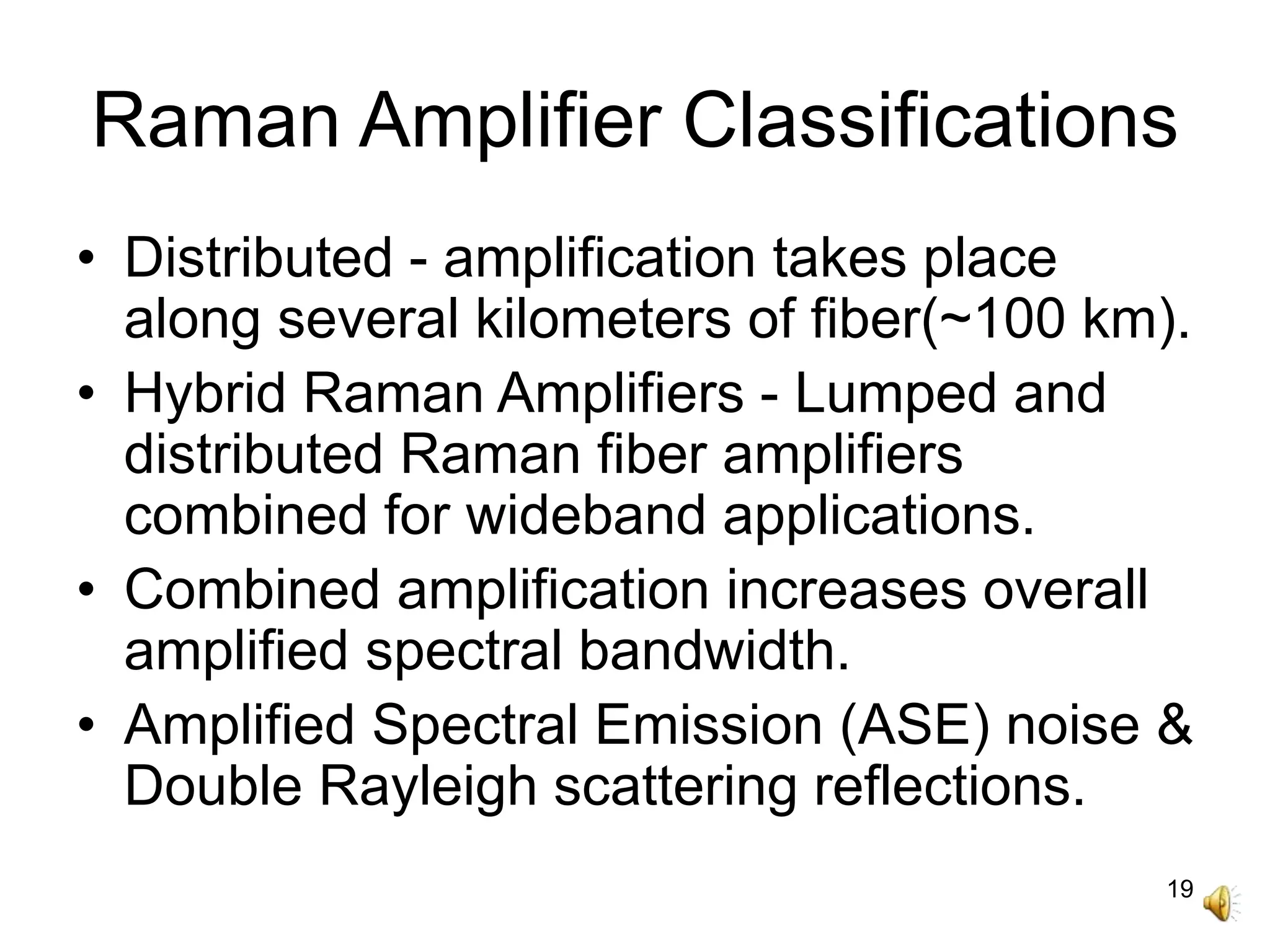 Raman amplifiers | PPT