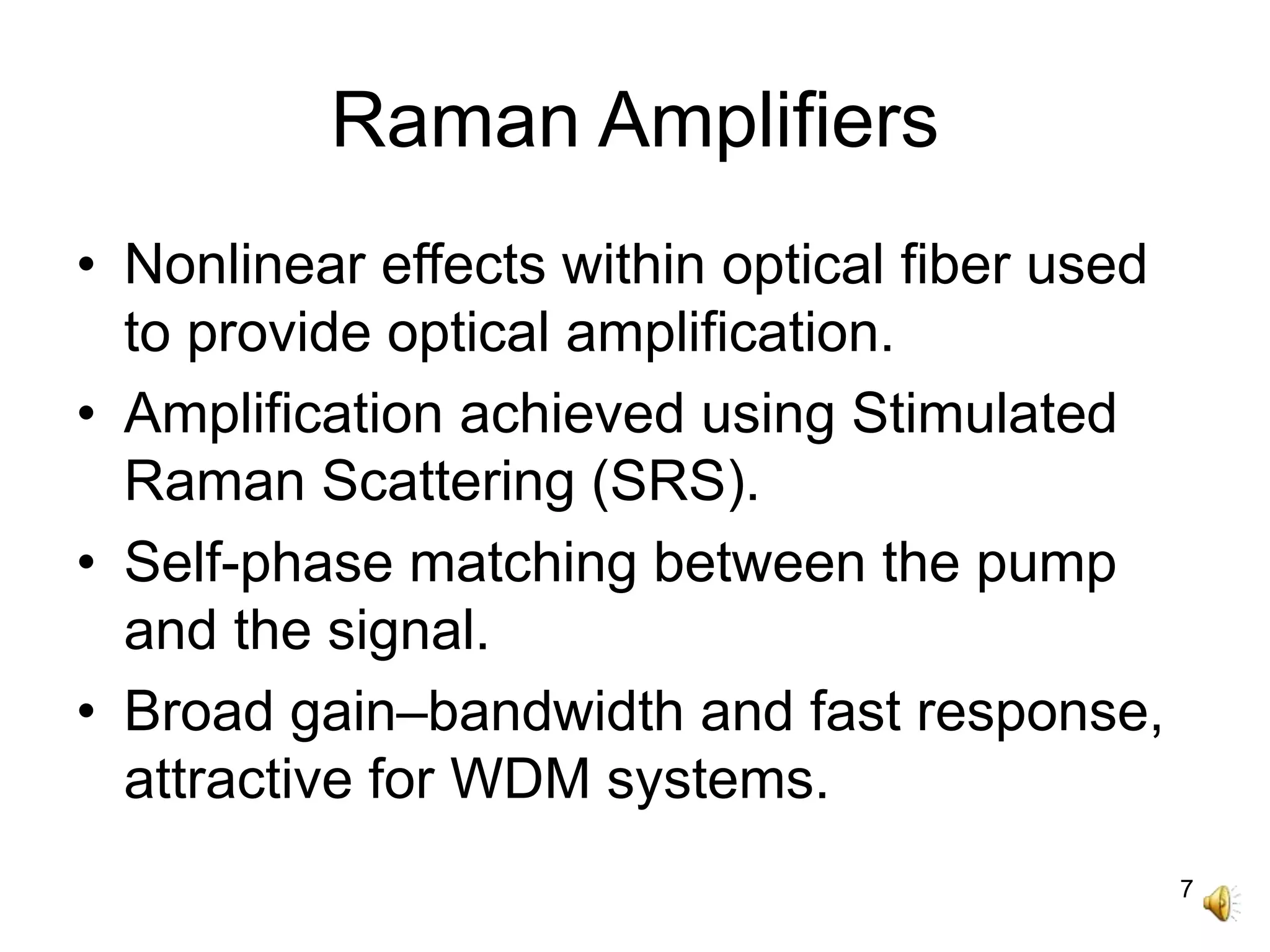 Raman amplifiers | PPT