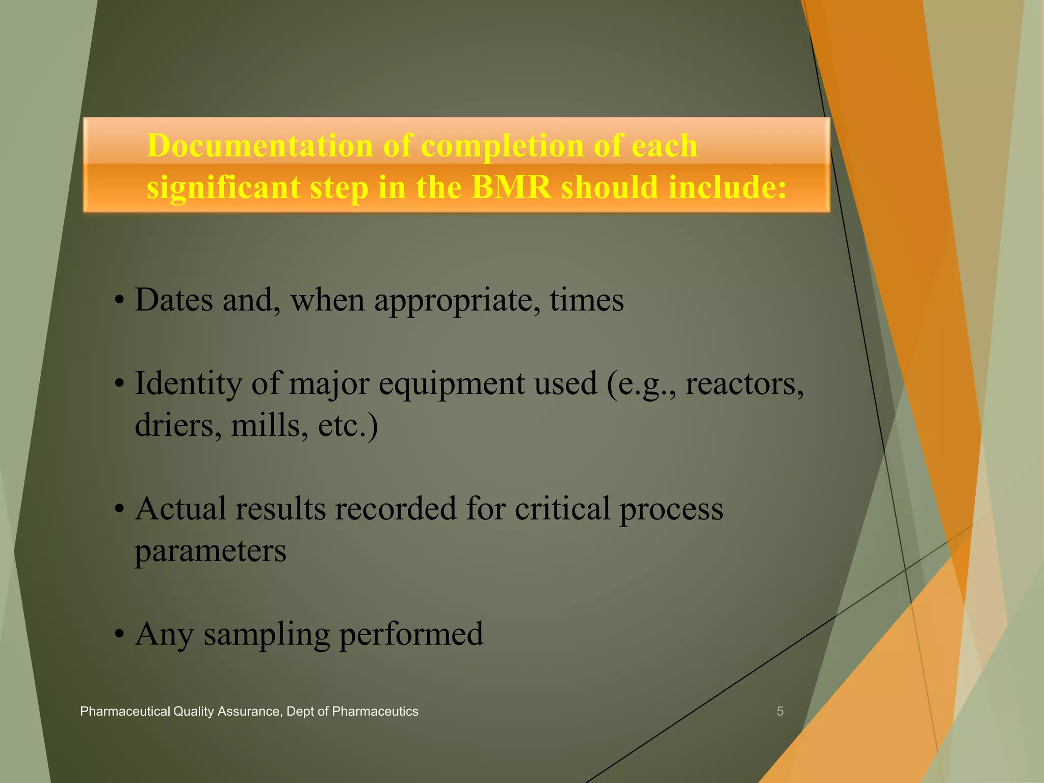 BMR (Batch Manufacturing Record) | PPTX