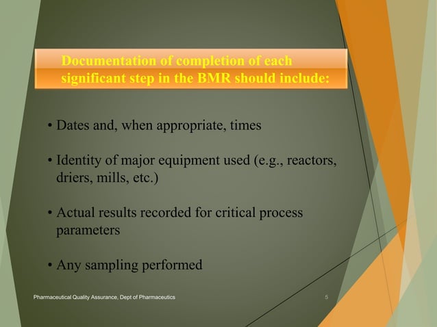 BMR (Batch Manufacturing Record) | PPTX | Pharmaceutical Industry ...