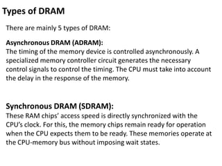 Ram and its types | PDF
