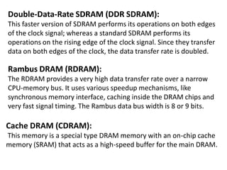 Ram and its types | PDF
