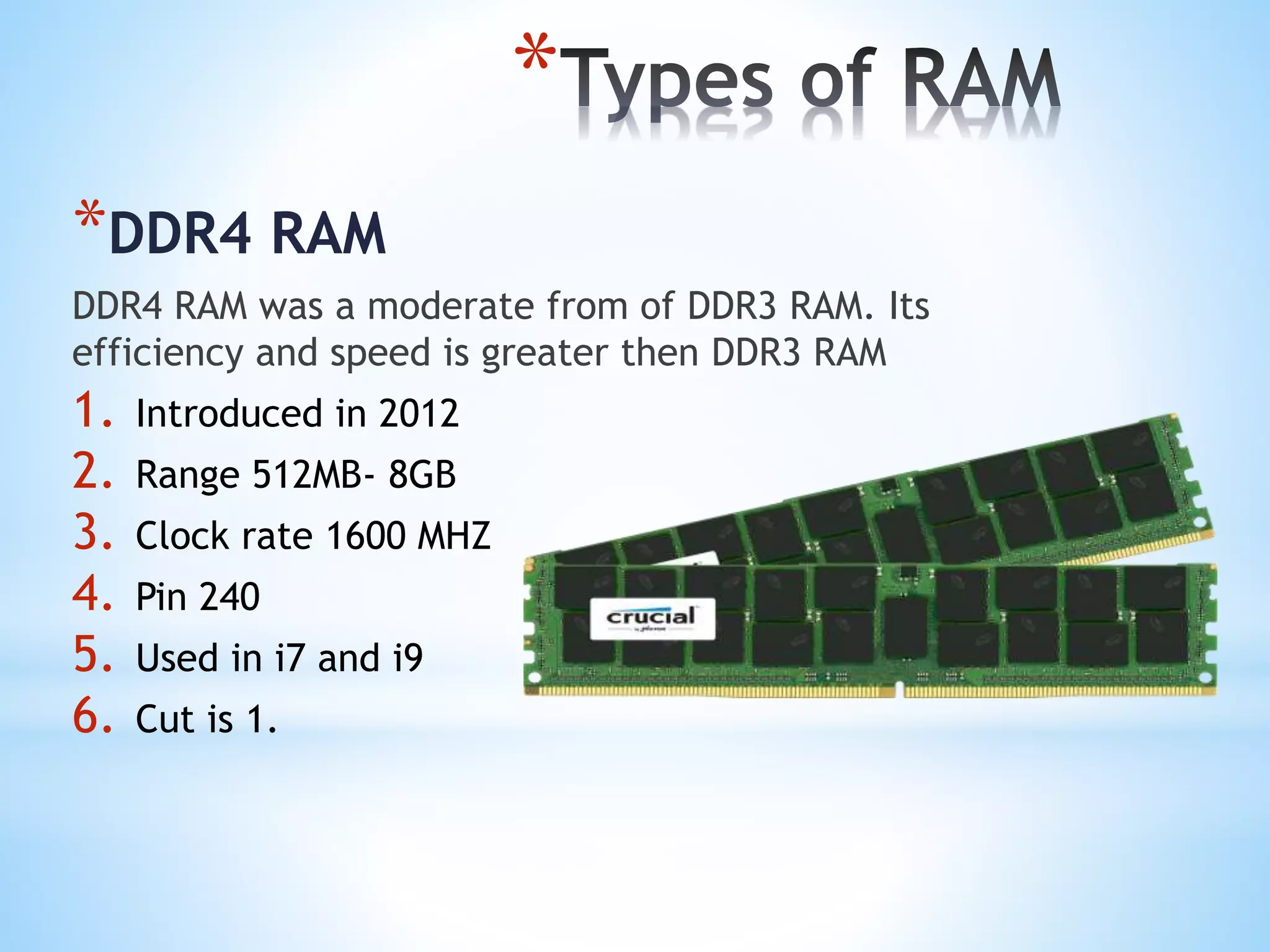 Ram and its types | PPTX