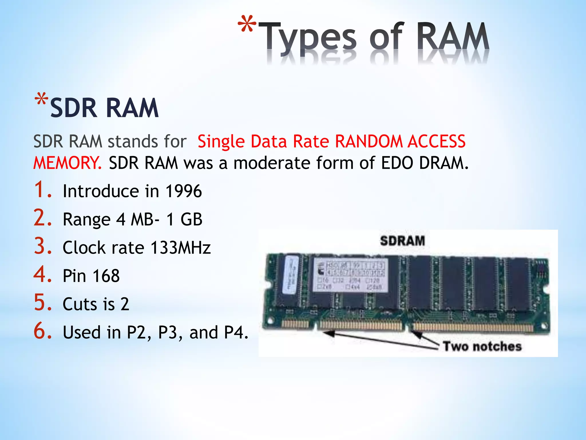 Ram and its types | PPTX