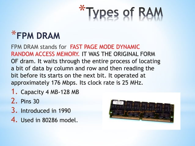 Ram and its types | PPTX