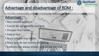 Application of Ram and ROM | PPTX