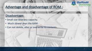 Application of Ram and ROM | PPTX