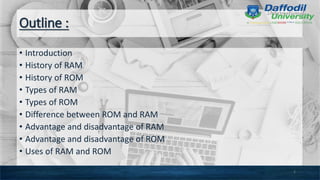 Application of Ram and ROM | PPTX