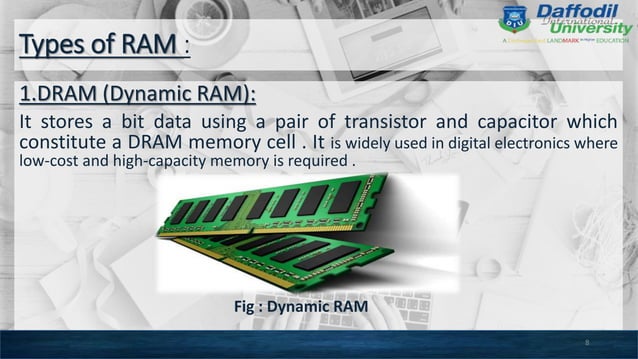 Application of Ram and ROM | PPTX | Data Storage and Warehousing | Computing