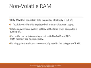 Ram and rom pp1 | PPT