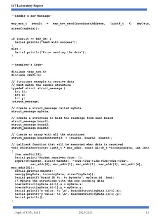 IOT REPORT a Report on subject of IOT under VTU curriculum | PDF | Computer Networking | Computing