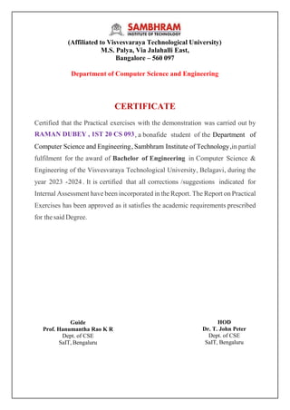 IOT REPORT a Report on subject of IOT under VTU curriculum | PDF | Computer Networking | Computing