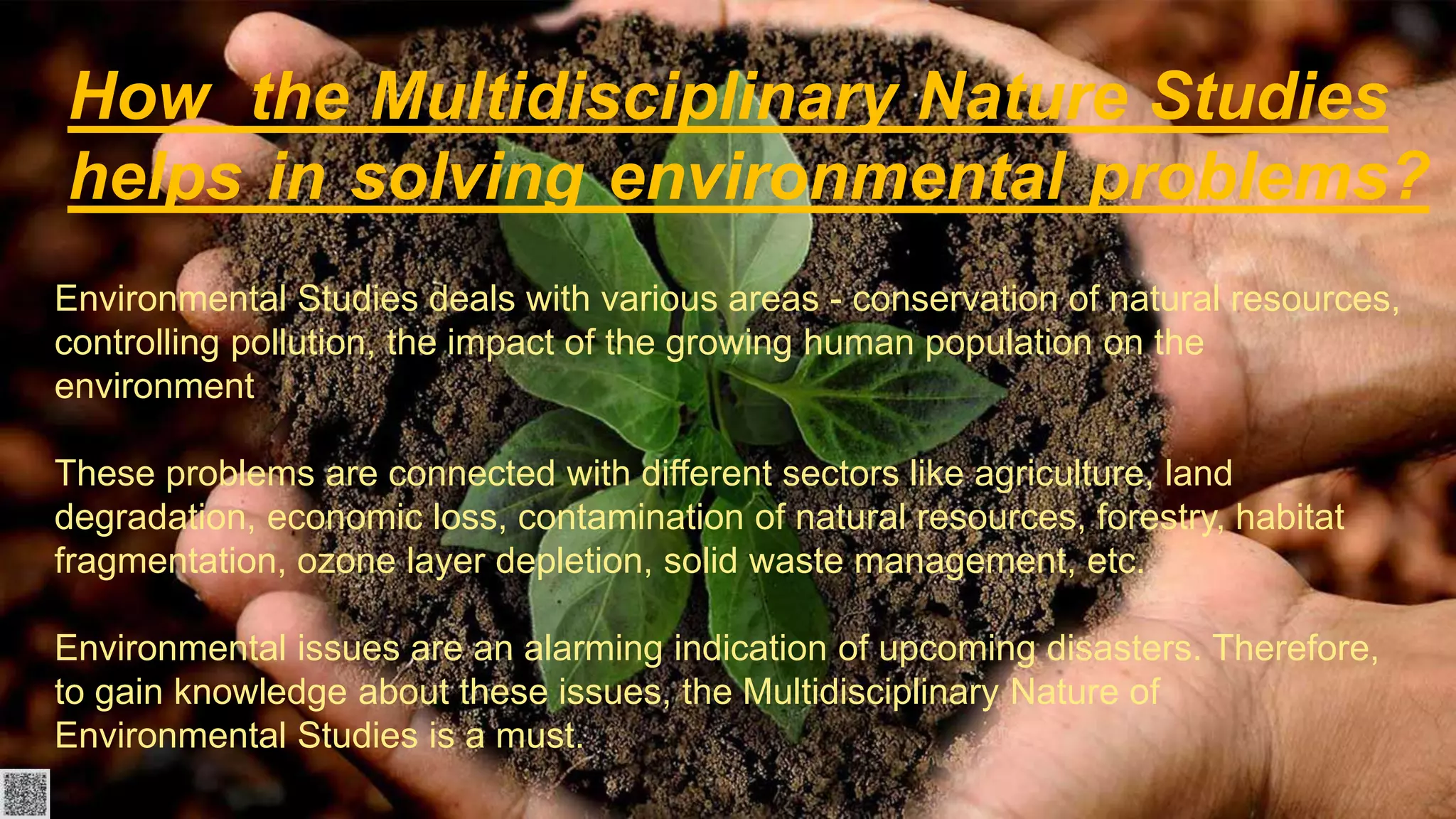 multidisciplinary nature of environmental studies | PPT
