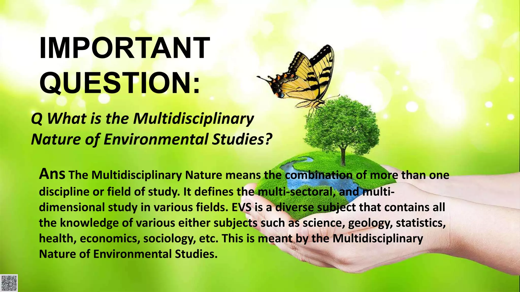 multidisciplinary nature of environmental studies | PPT