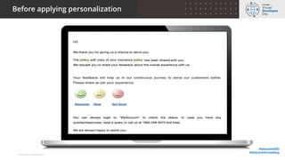 Multilayered Personalization in Sitecore | PPTX