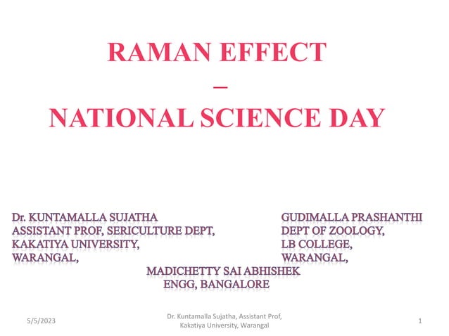 Raman's Effect.pptx