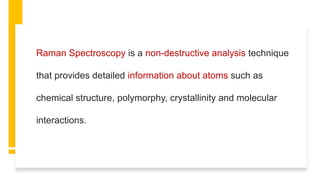 Raman Spectroscopy | PPT
