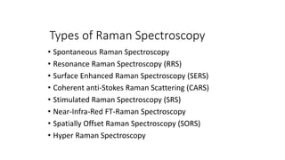 Raman spectroscopy | PPTX