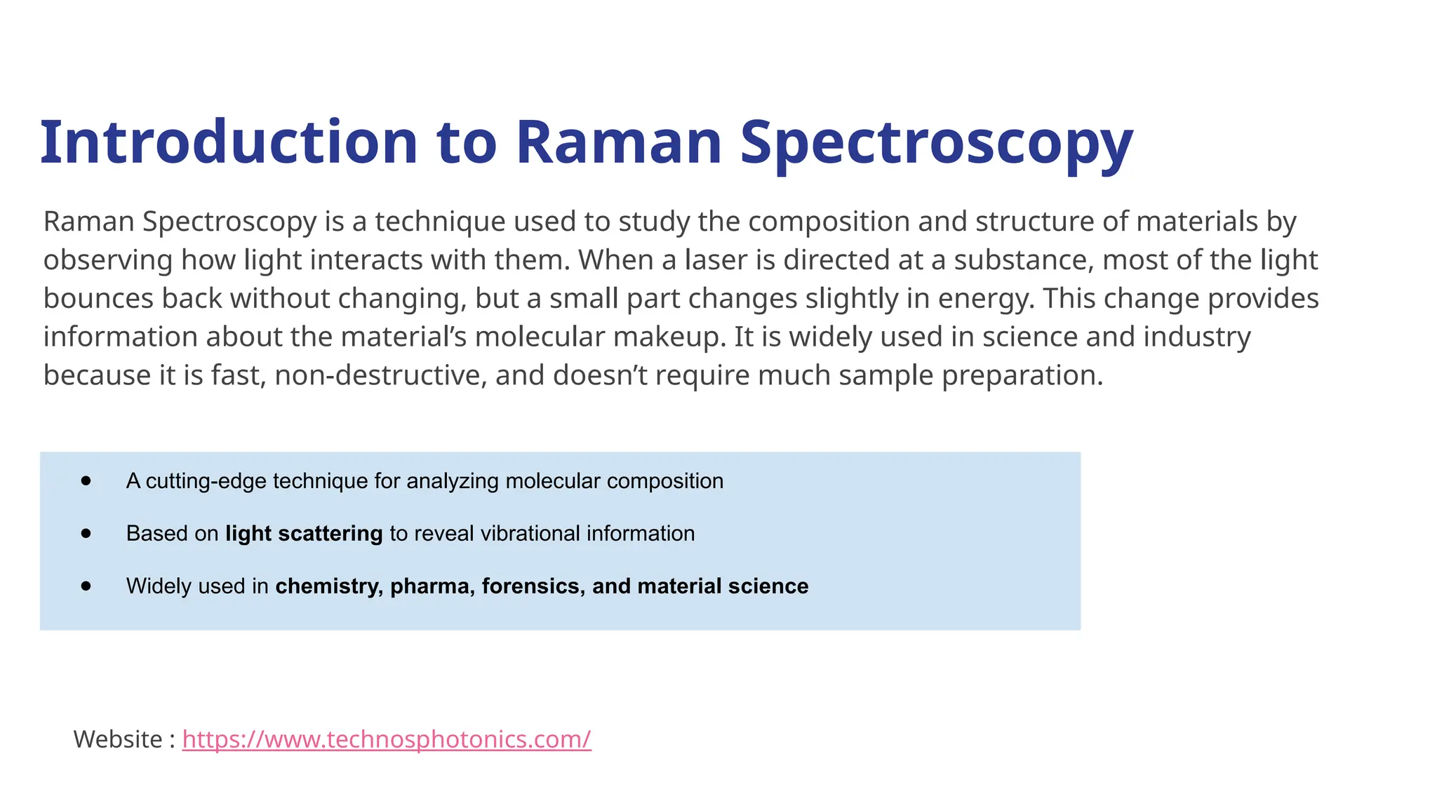 Understanding Raman Spectroscopy - Principles and Core Components | PPTX