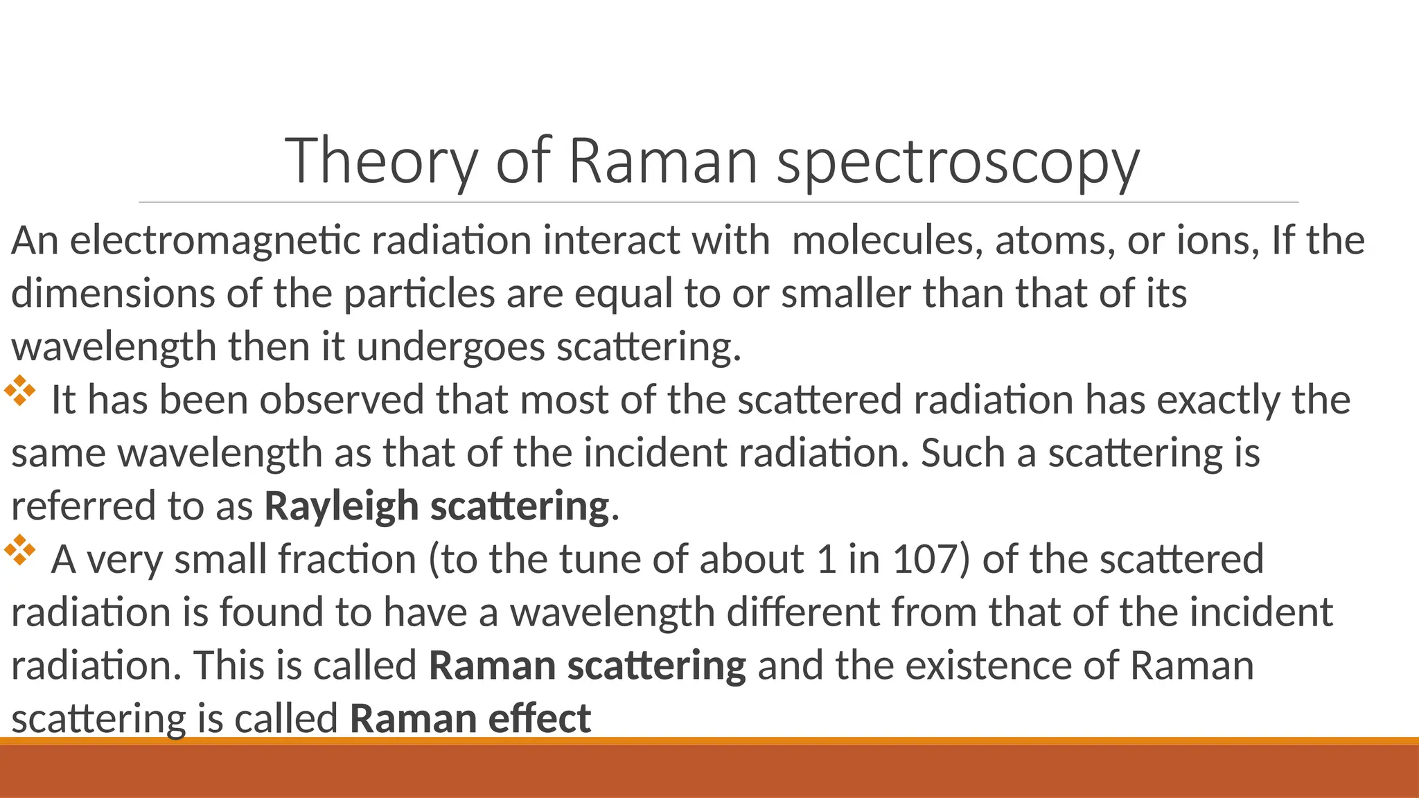 introdction of Raman scattering and its theories | PPTX