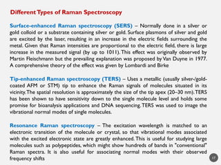 Raman Spectroscopy and its applications in chemistry | PPTX