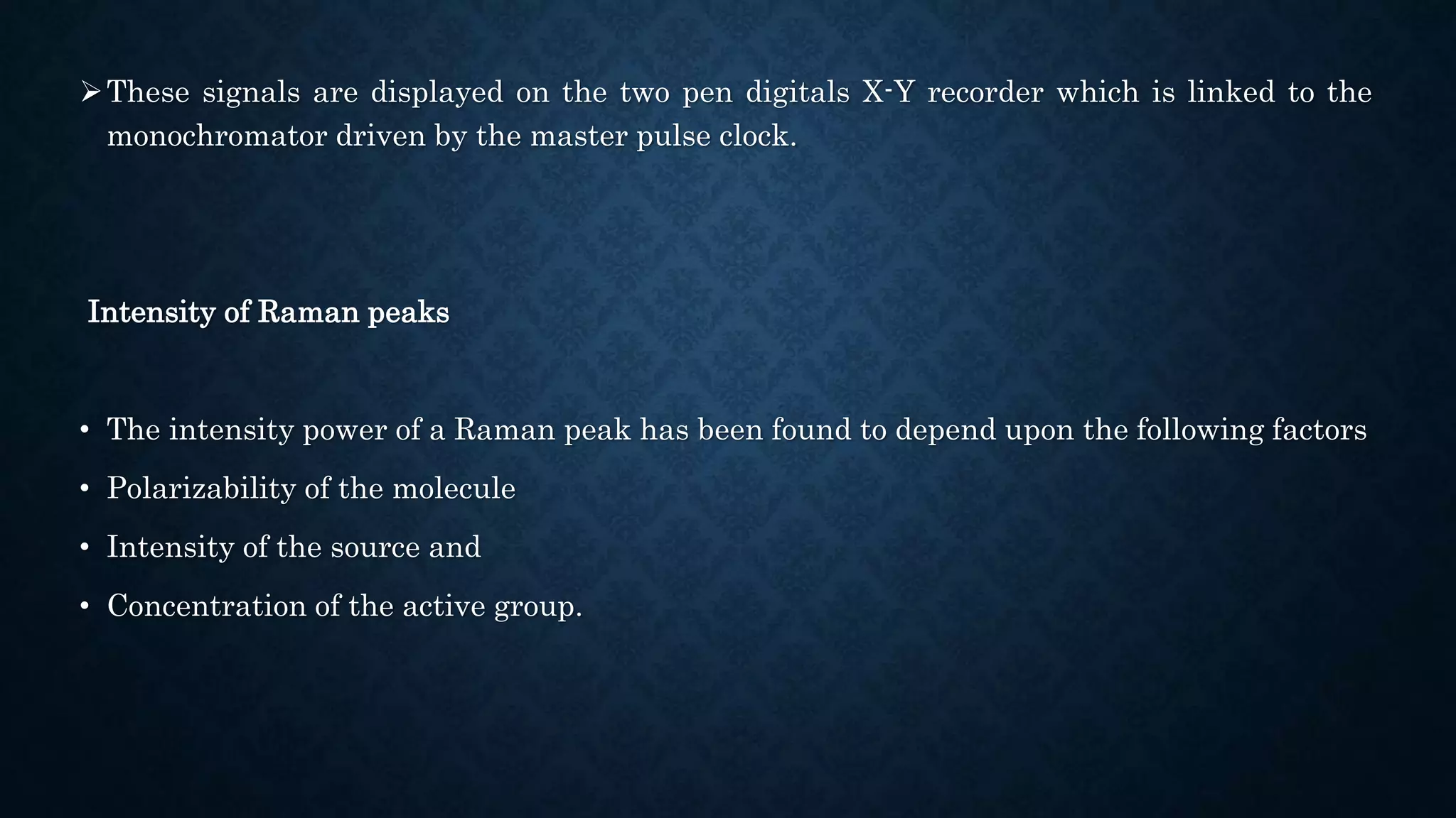 Raman spectroscopy (1) | PPTX