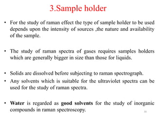 Raman spectroscopy by nitish kumar | PPTX