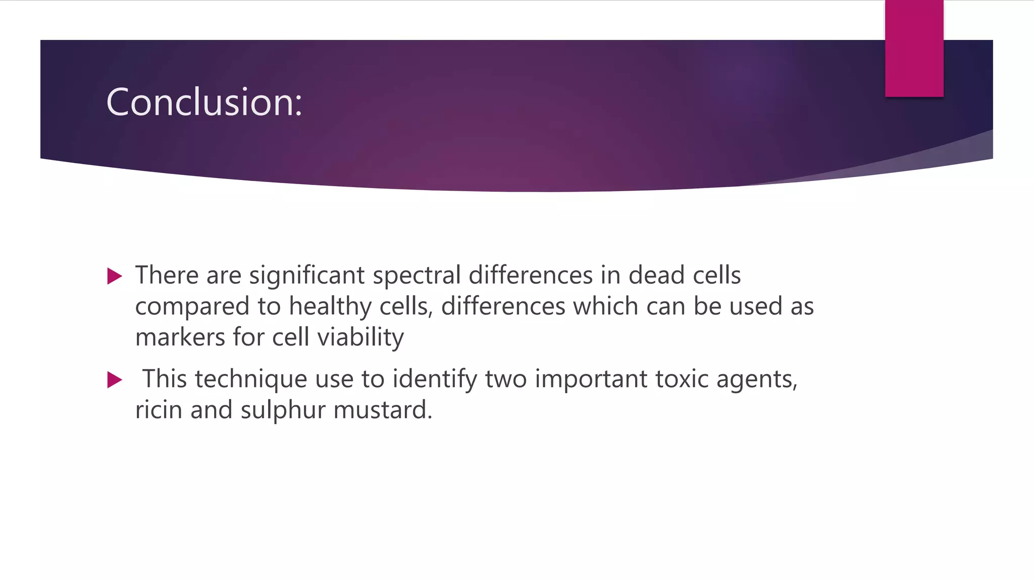 Raman spectroscopy cell based biosensors | PPTX