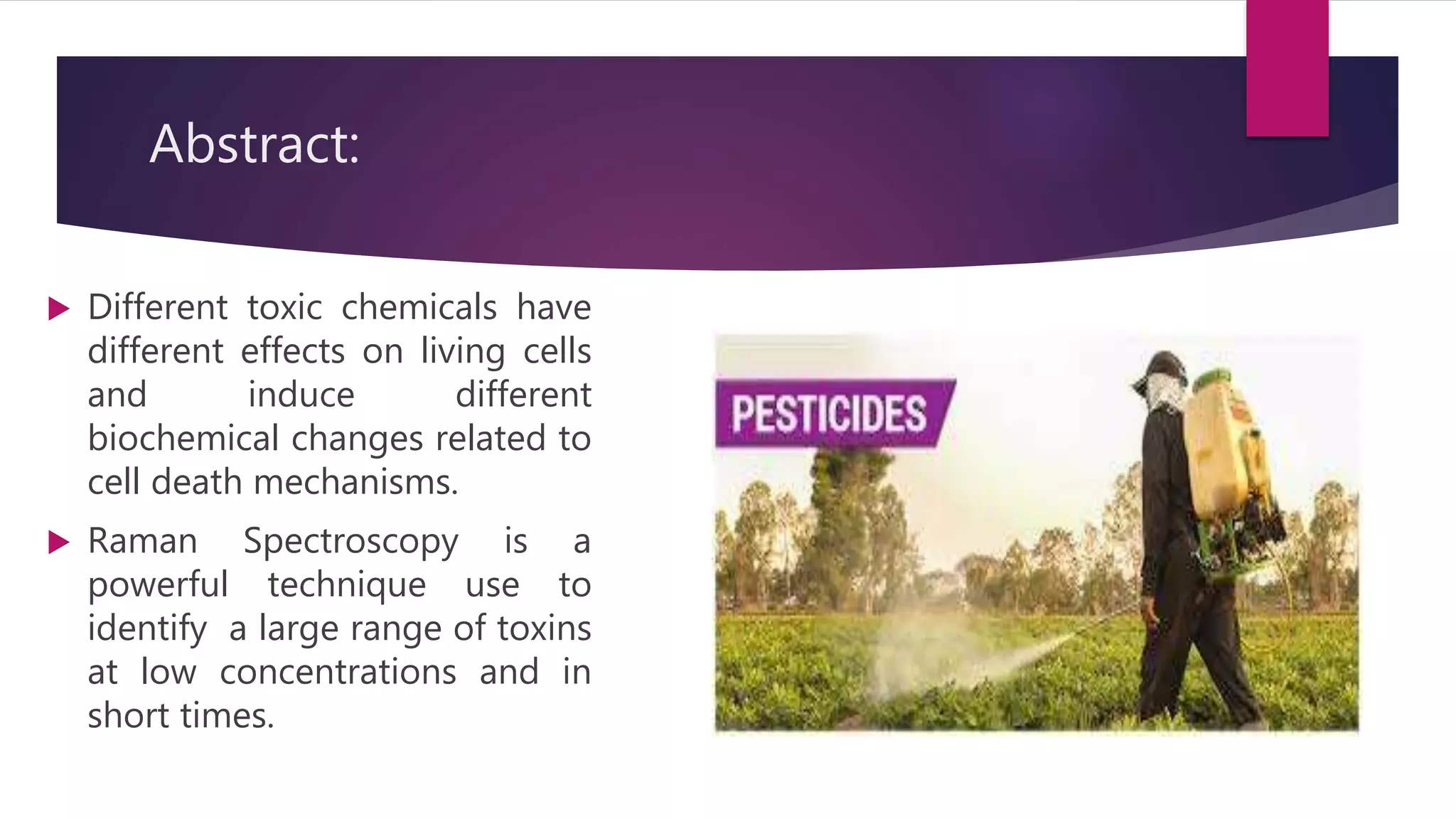 Raman spectroscopy cell based biosensors | PPTX