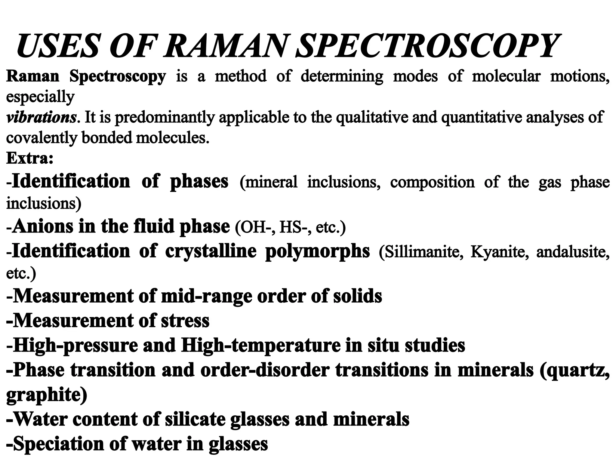 Raman spectroscpy presentation by zakia afzal | PPTX