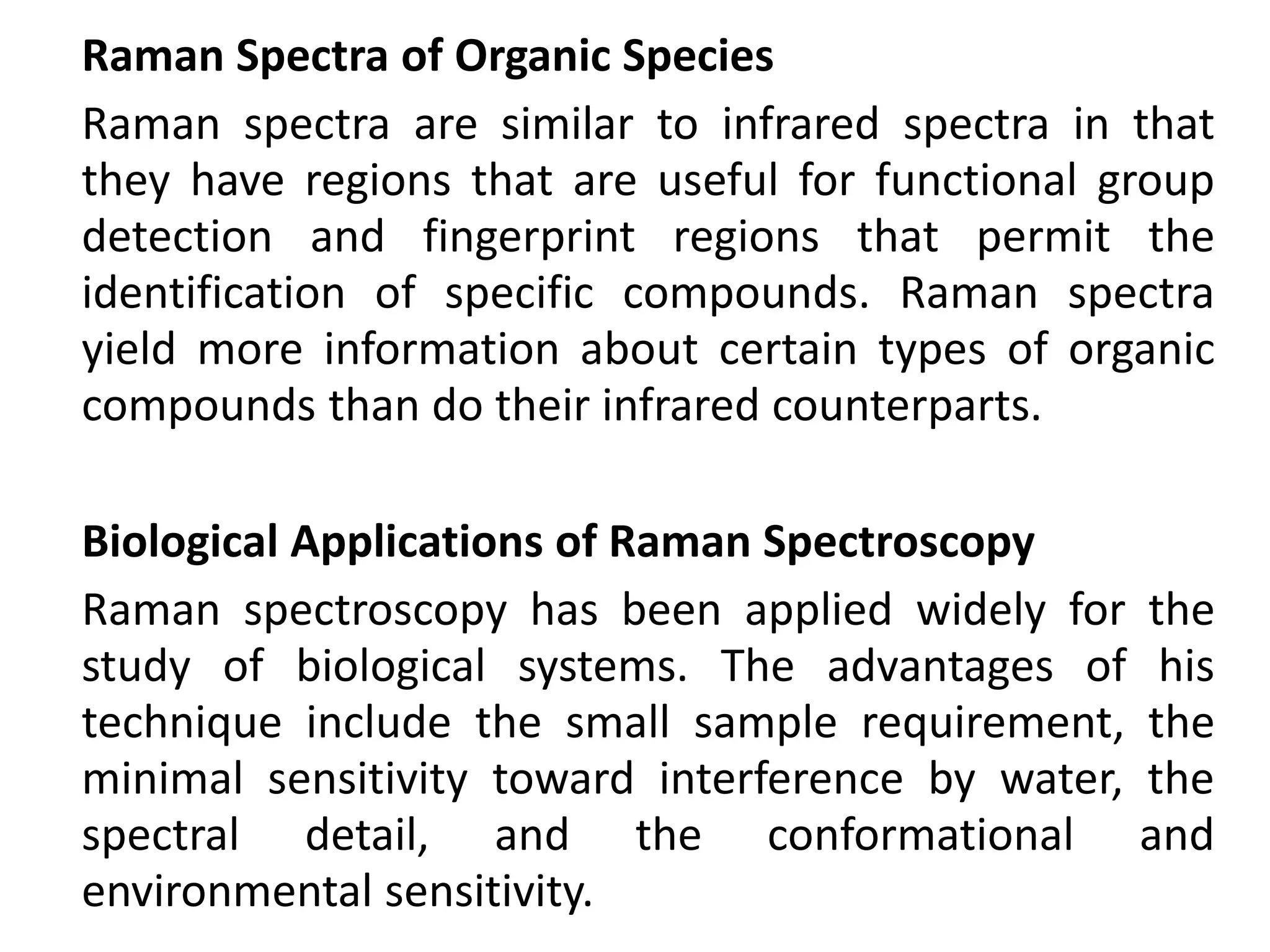 Raman spectroscpy presentation by zakia afzal | PPTX