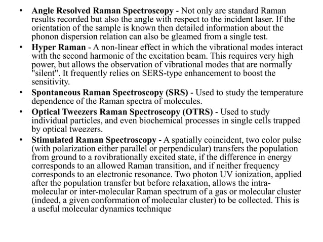 Raman spectroscpy presentation by zakia afzal | PPTX
