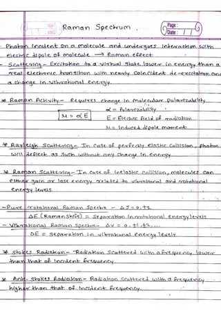 Raman Spectrum | PDF