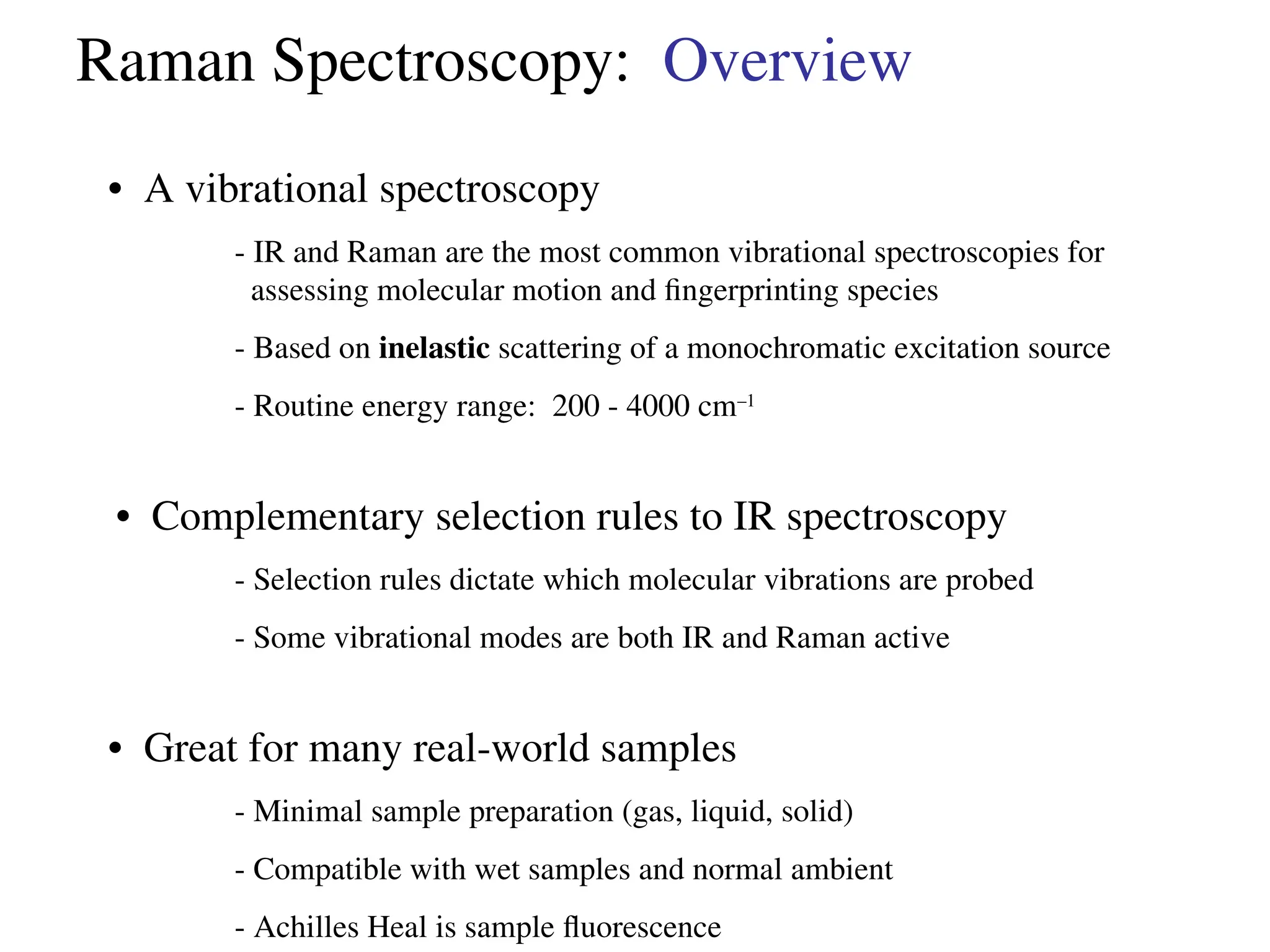 Raman_Tutorial_Basics, Instrumentation, Application | PPT