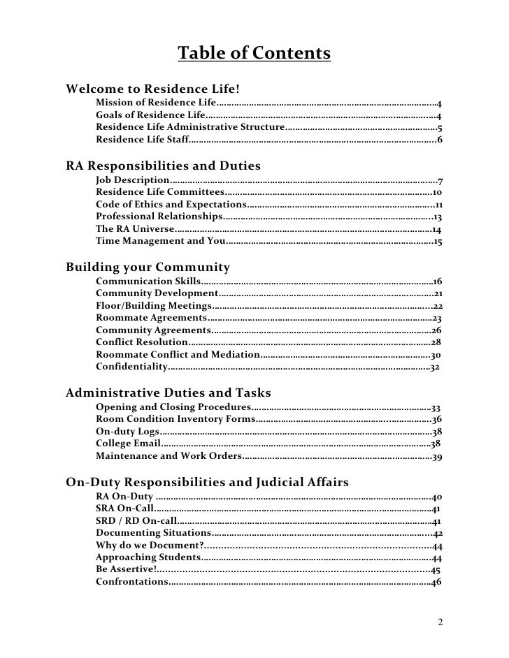RA Manual 2009