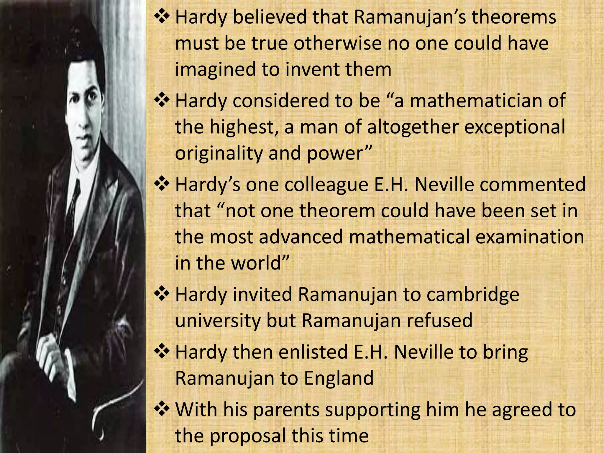 Ramanujan: The Man Who Knew Infinity | PPTX