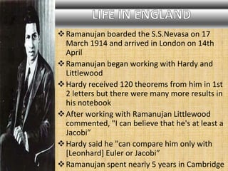 Ramanujan: The Man Who Knew Infinity | PPTX