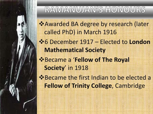 Ramanujan: The Man Who Knew Infinity | PPTX | Hinduism | Religion ...
