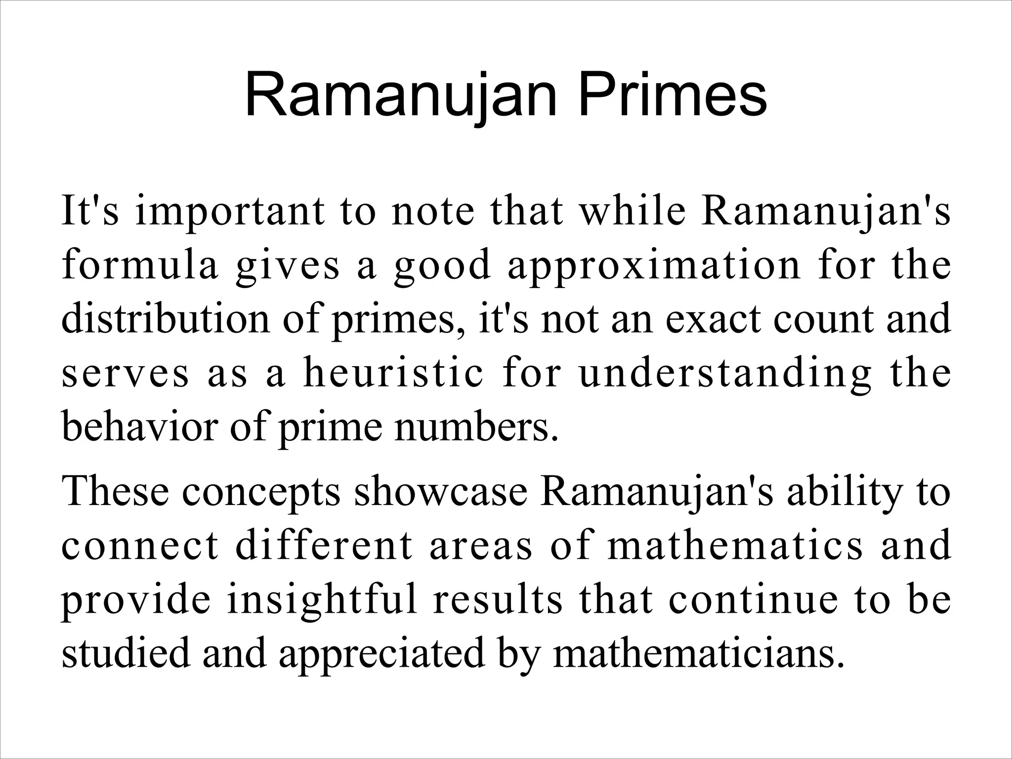 RAMANUJAN work and ramanujan prime , Ramanujan magic square | PDF