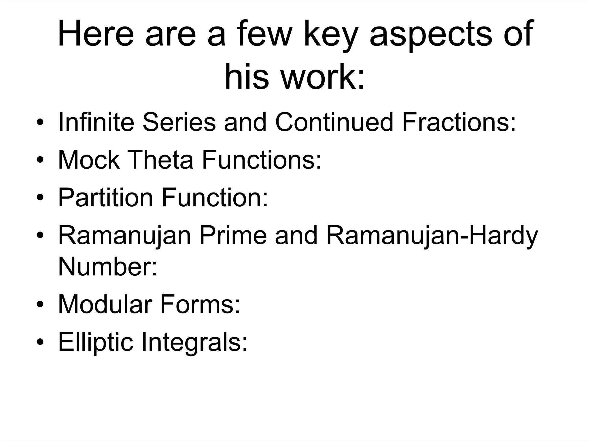 RAMANUJAN work and ramanujan prime , Ramanujan magic square | PDF