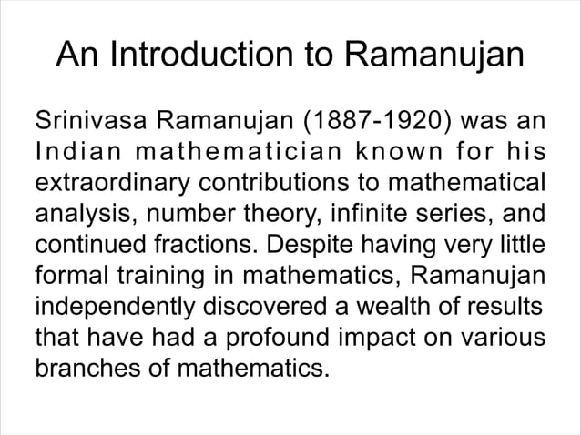 RAMANUJAN work and ramanujan prime , Ramanujan magic square | PDF