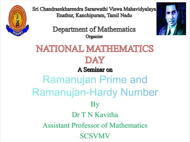 RAMANUJAN work and ramanujan prime , Ramanujan magic square | PPT