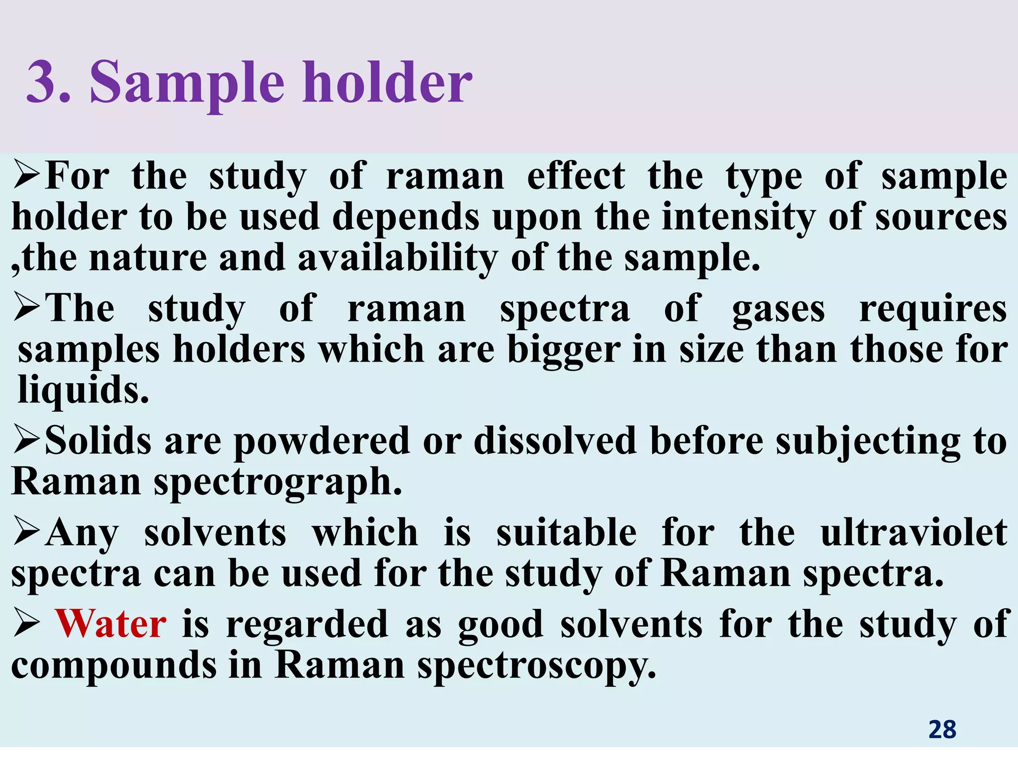 RAMAN SPECTROSCOPY AND ITS APPLICATIONS | PPTX