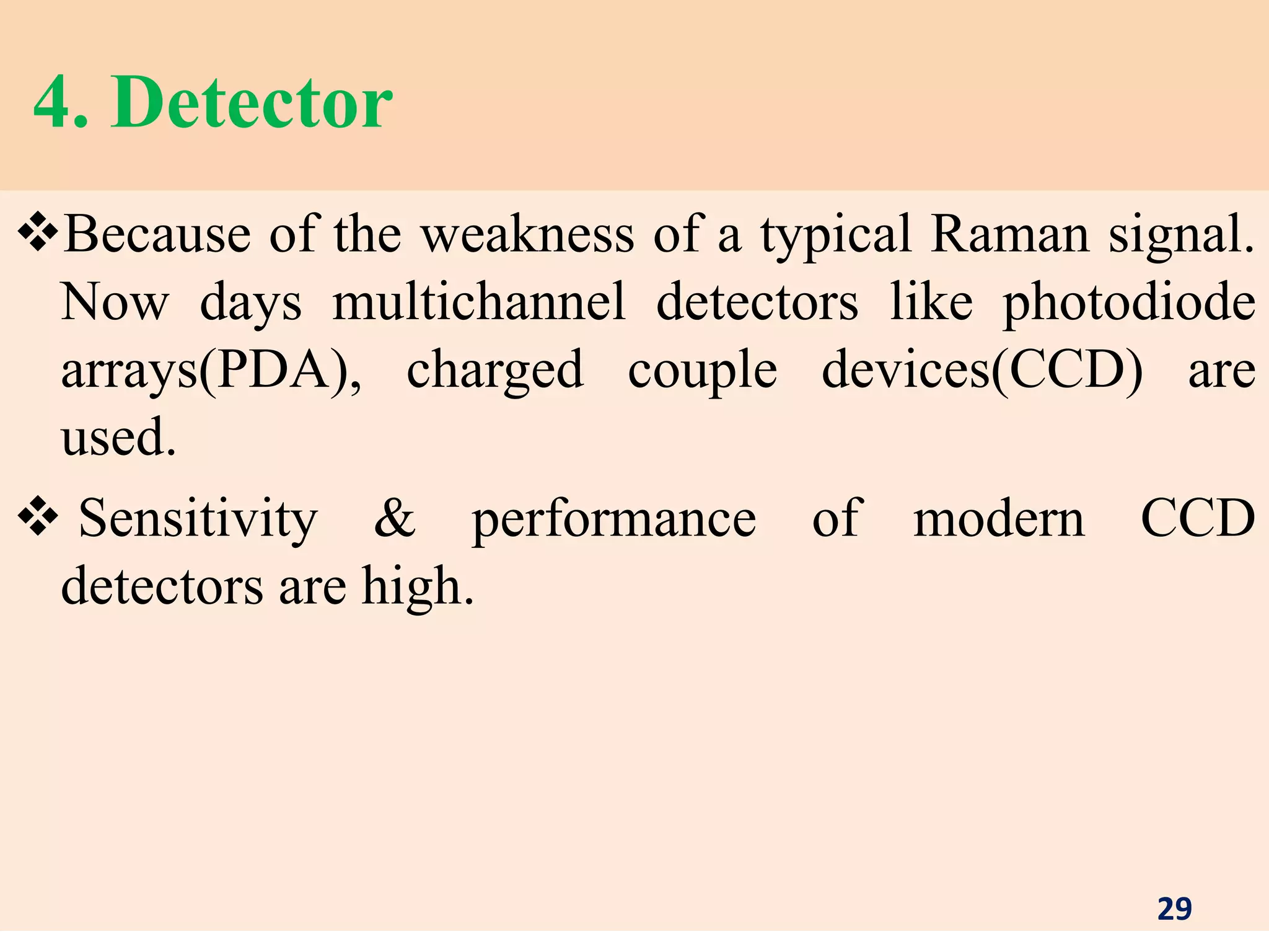 RAMAN SPECTROSCOPY AND ITS APPLICATIONS | PPTX