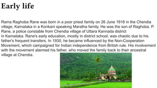 Rama Raghoba Rane A true legend. old ppt | PPTX