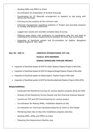 RAMASAMY (NACE CERTIFIED CP LEVEL II ENGINEER) | PDF