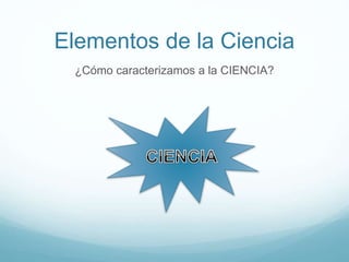 Ramas de las ciencias | PPTX